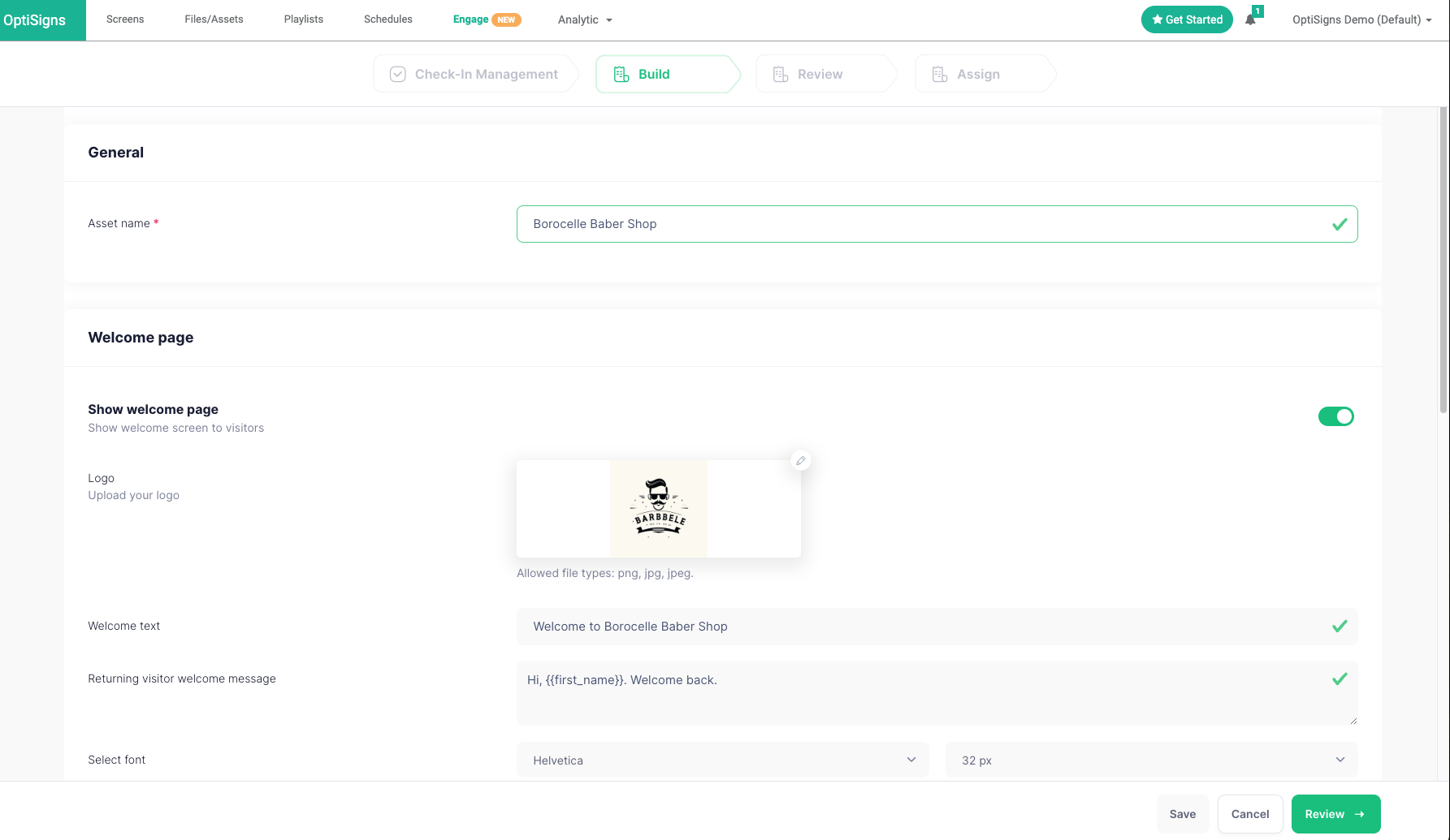 How to use Check-in app with SMS follow up – OptiSigns