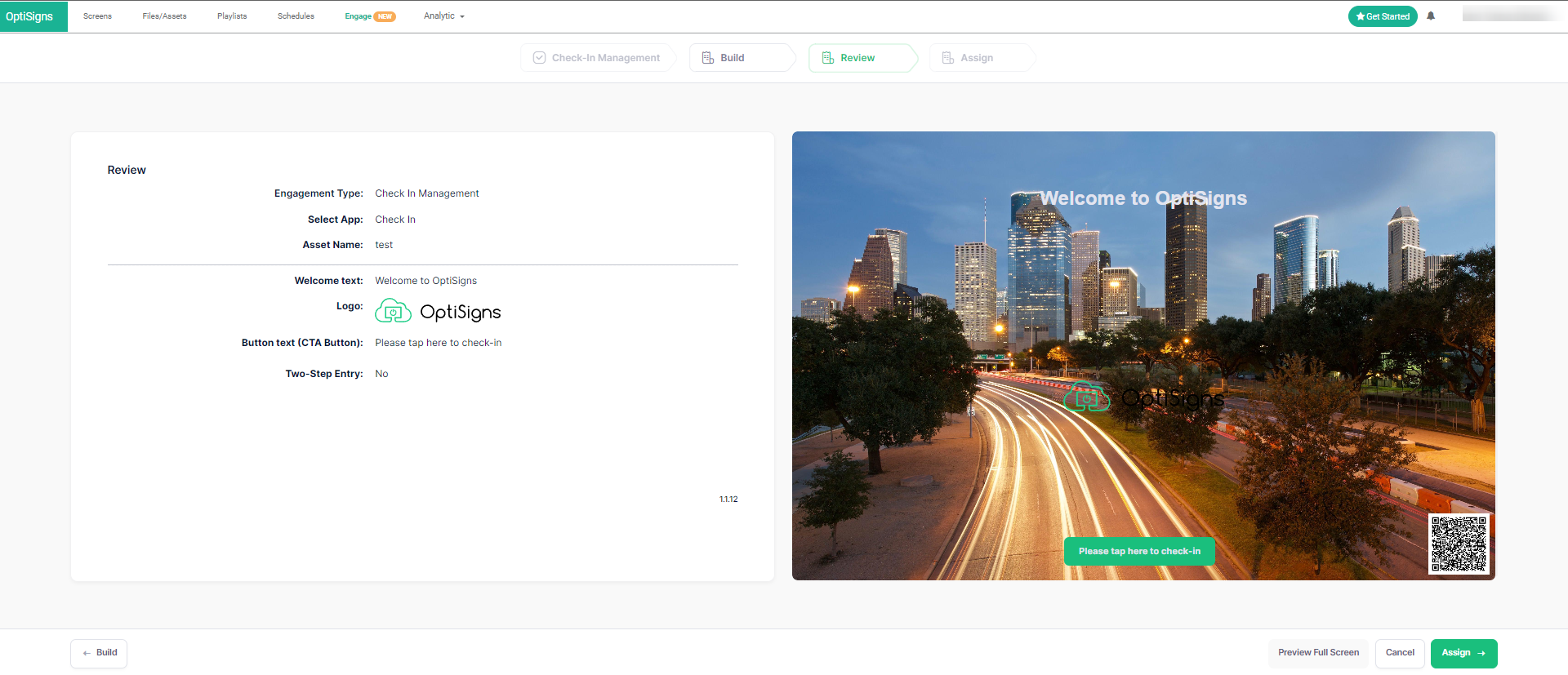How to use Check-in app with SMS follow up – OptiSigns