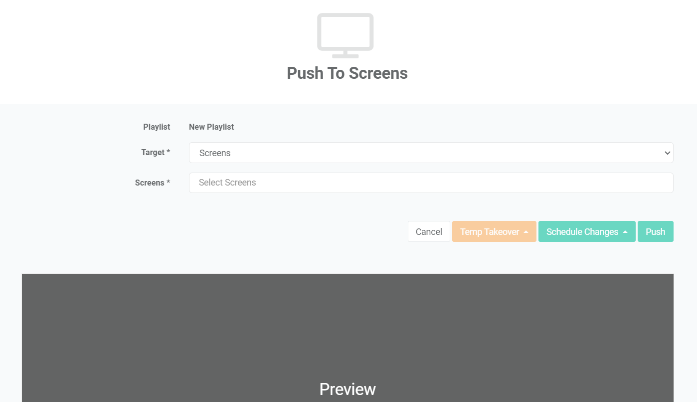 Push Contents to your Screens – OptiSigns