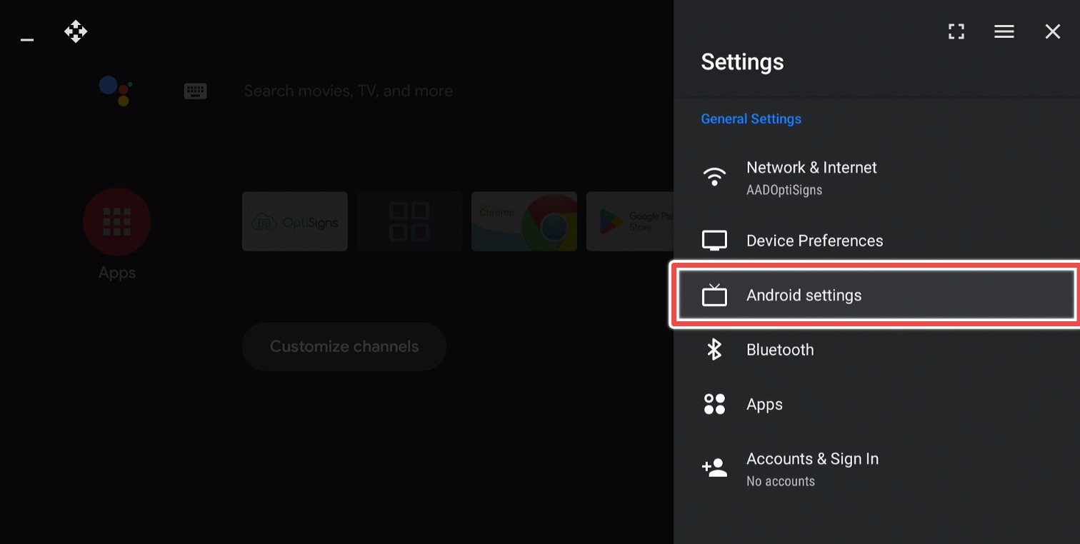 How to Fix The Scaling Issue on OptiSigns Android Device – OptiSigns