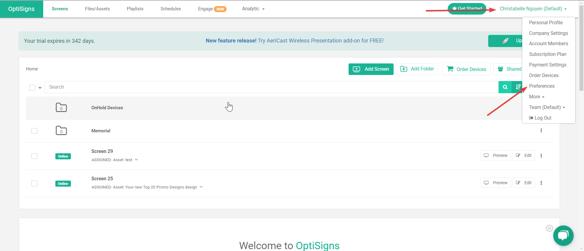 How to Change Close & Nav Bar Styler Preferences – OptiSigns