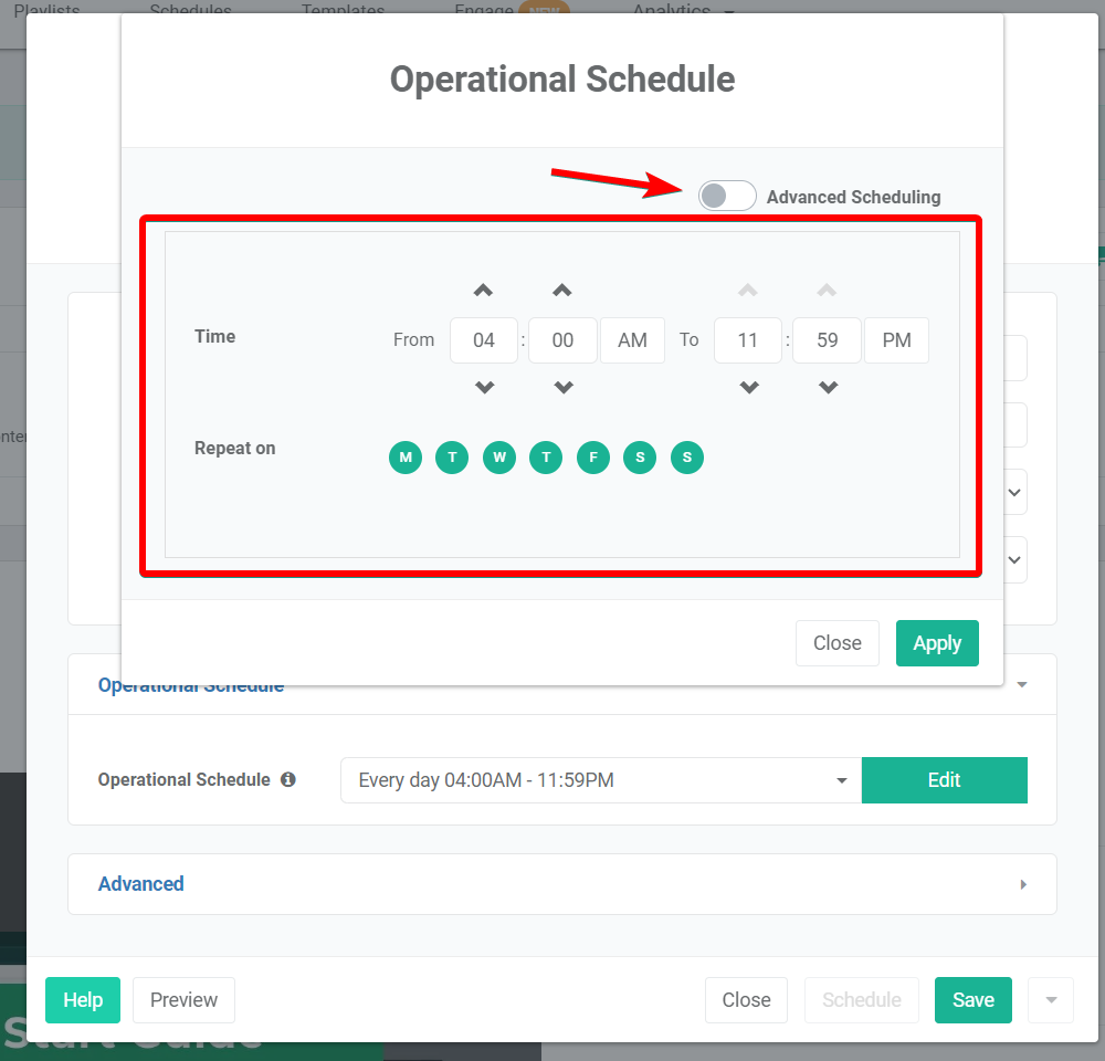 How To Create and Use Operational Schedule – OptiSigns