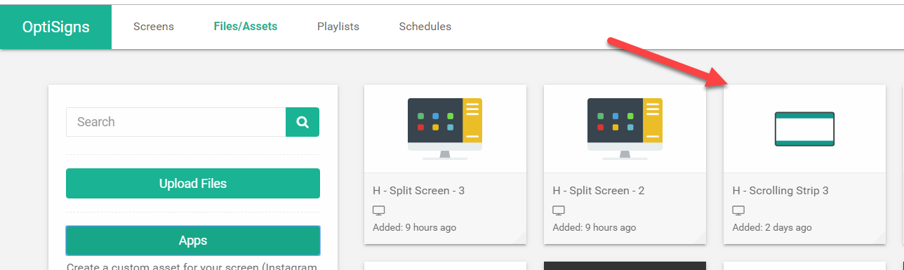 How to create a scrolling strip / bars – OptiSigns