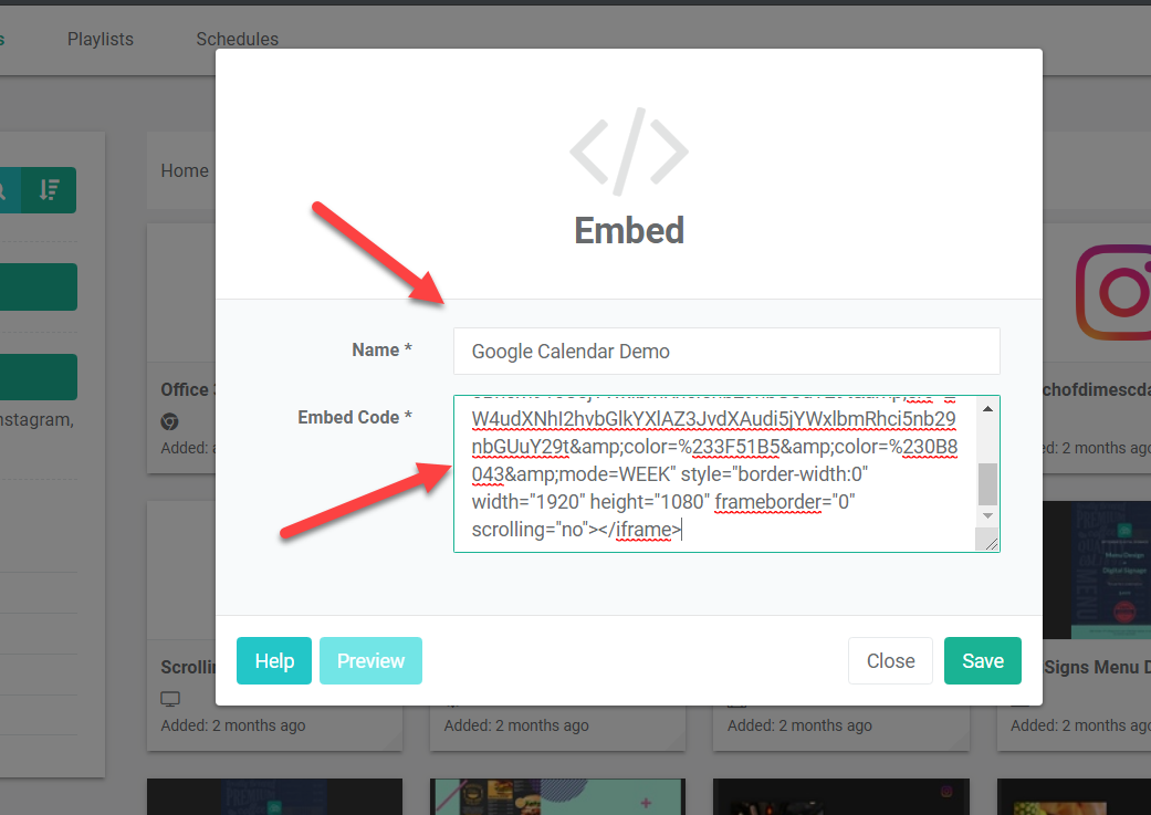 How to use Embed App – OptiSigns