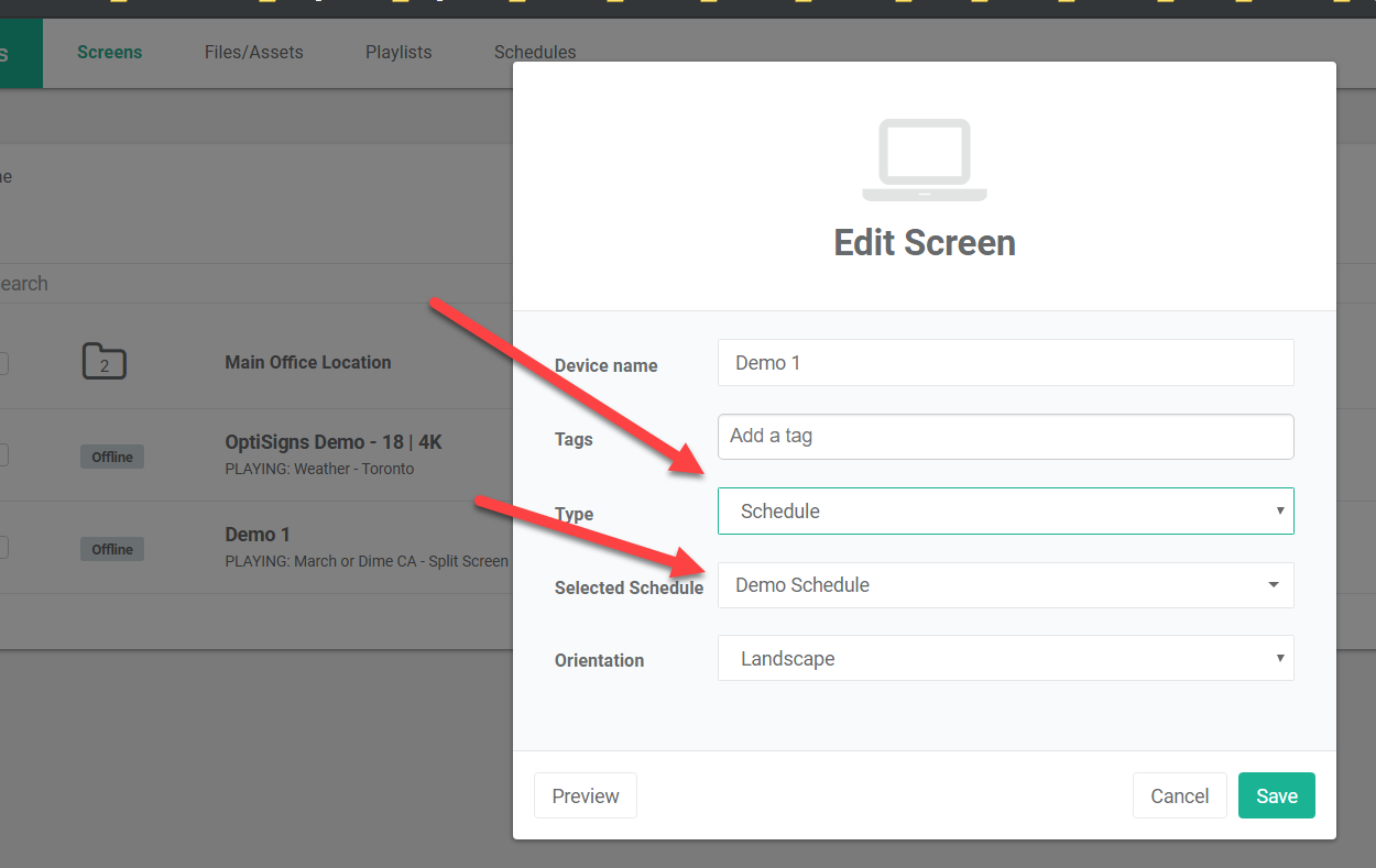 Create and using Schedules with OptiSigns – OptiSigns