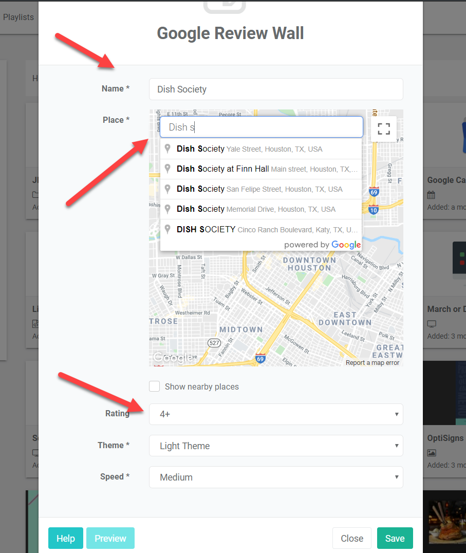 How to create and use Google Reviews Wall – OptiSigns