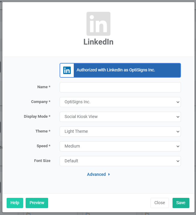 How to use LinkedIn App – OptiSigns