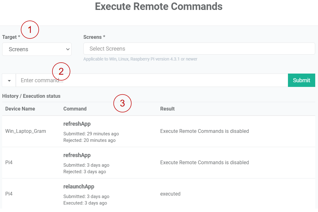 How to use Remote Command Execution - Windows/Linux – OptiSigns