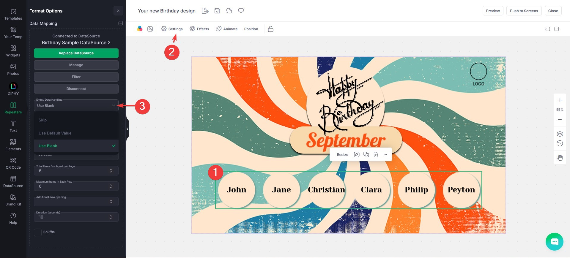 How to Display Birthday Lists with OptiSync Data Mapping and Google Sheets – OptiSigns