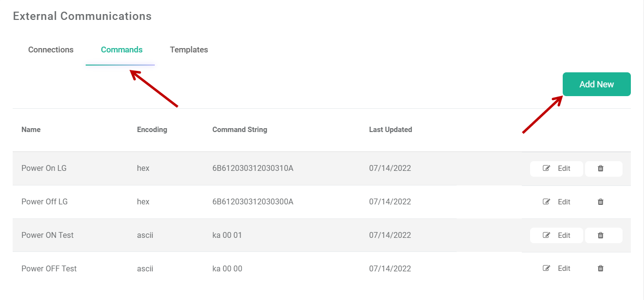 Using RS-232 to Schedule TV Power On/Off or other commands – OptiSigns